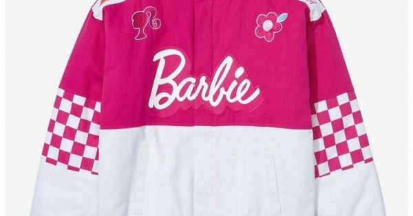 Rev Up Your Style with the Barbie Checkered Racing Jacket - Limited Stock Rev Up Your Style with the Barbie Checkered Racing Jacket - Limited Stock